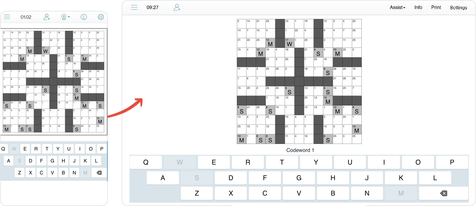 Codeword | Create and share Codeword games with PuzzleMe